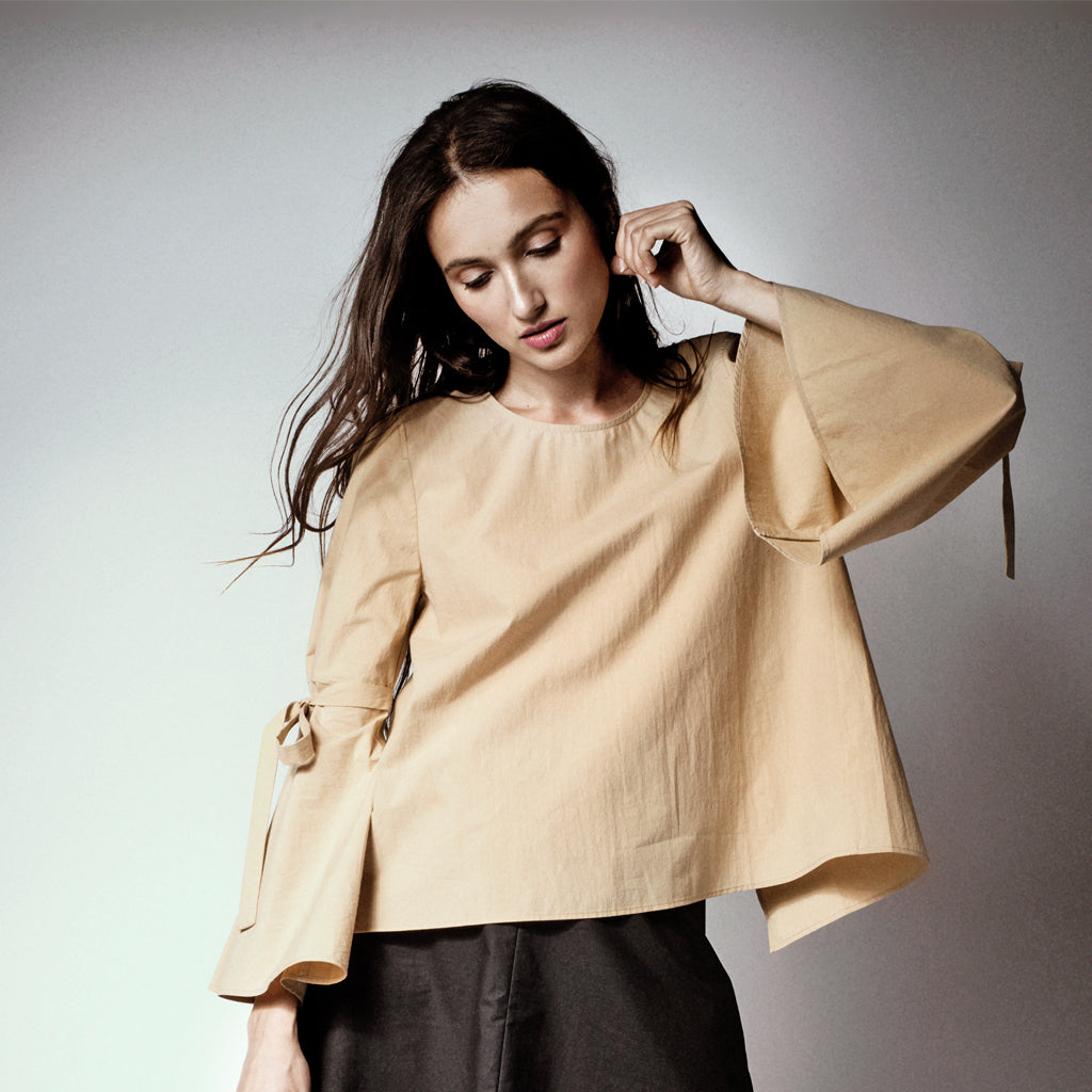 Aeron Flute Sleeve Top / Tryst Studio – Una Ricci